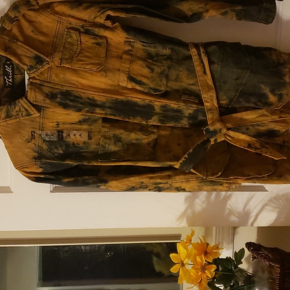 Thrill | Jackets & Coats | Thrill Heavy Denim Acid Wash Jacket | Poshmark